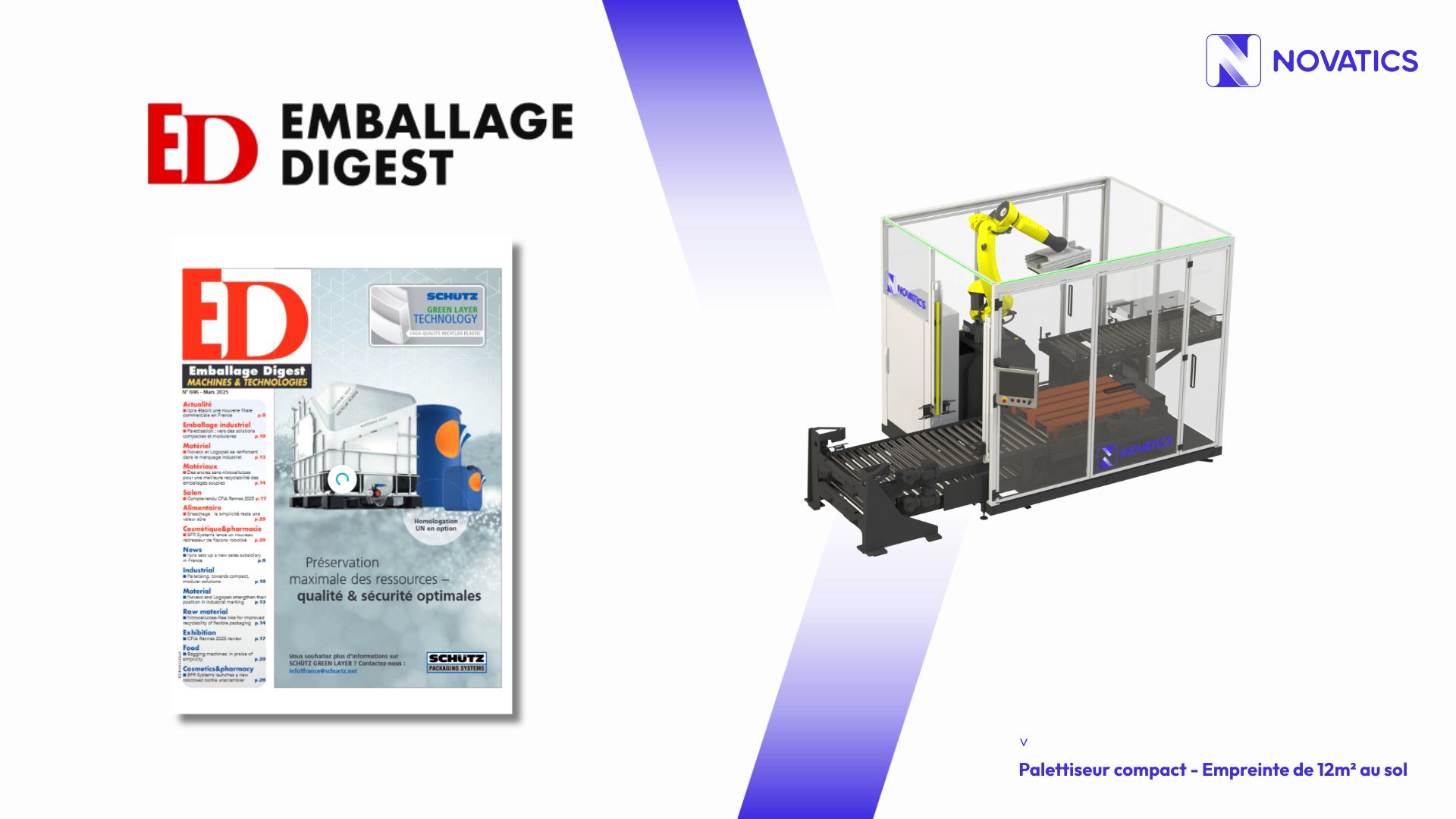 Un palettiseur automatique, oui mais compact ! - Machines de ...